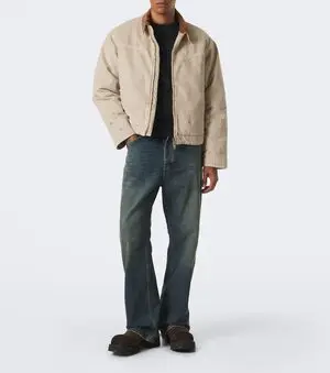 Balenciaga Corduroy-trimmed Cotton Jacket