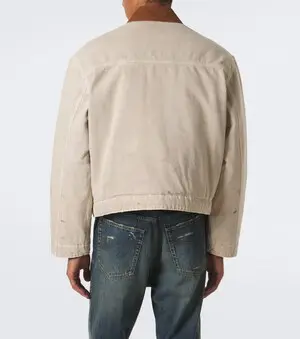 Balenciaga Corduroy-trimmed Cotton Jacket
