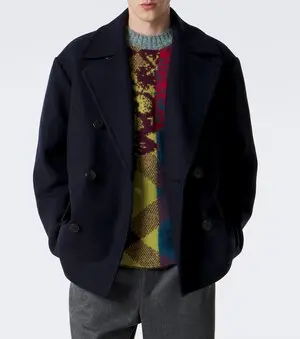 Dries Van Noten Double-breasted Wool-blend Jacket