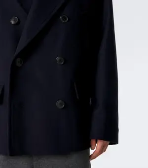 Dries Van Noten Double-breasted Wool-blend Jacket