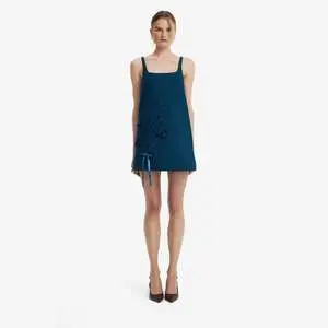 LEO LIN Mila Appliqué Mini Dress