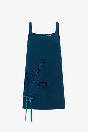 LEO LIN Mila Appliqué Mini Dress