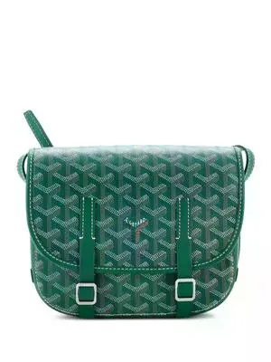 Goyard Belvedere Messenger Bag Coated Canvas Pm Crossbody Bag - Green