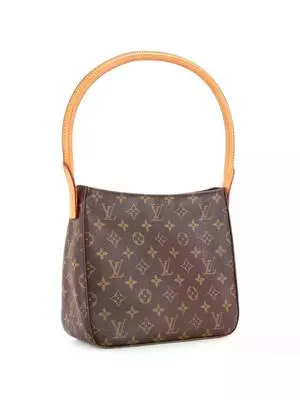 LOUIS VUITTON Looping Handbag Monogram Canvas Mm Satchel