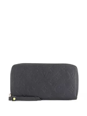 LOUIS VUITTON Zippy Wallet Monogram Empreinte Leather Small Wallets - Black