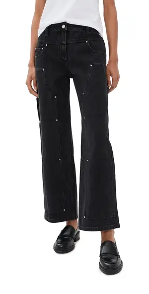 3.1 Phillip Lim Denim Carpenter Pants - Black