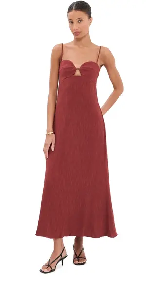 Johanna Ortiz Dream Spinner Ankle Dress - Wine