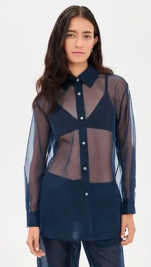 Renggli Organza Button Up Shirt