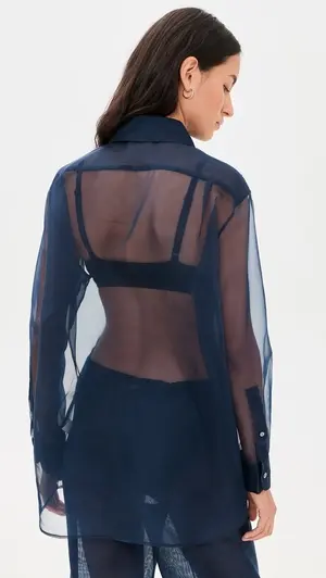Renggli Organza Button Up Shirt
