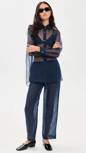 Renggli Organza Button Up Shirt