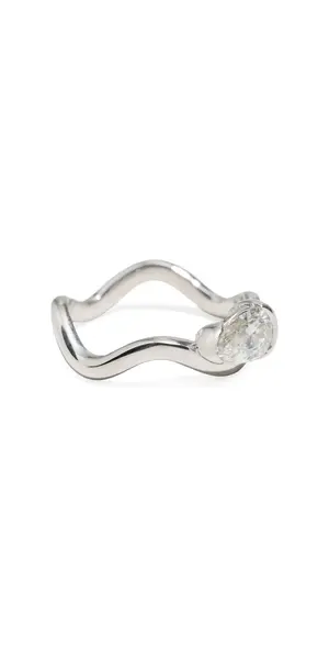 SETTE JEWELRY Lab Grown Diamond Pinky Ring - Silver