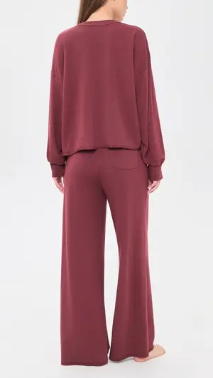 Polo Ralph Lauren Crew Neck/wide Leg Pants Set