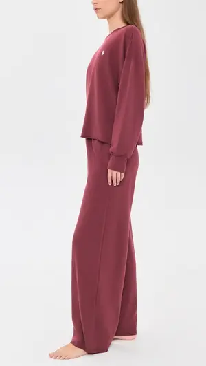 Polo Ralph Lauren Crew Neck/wide Leg Pants Set