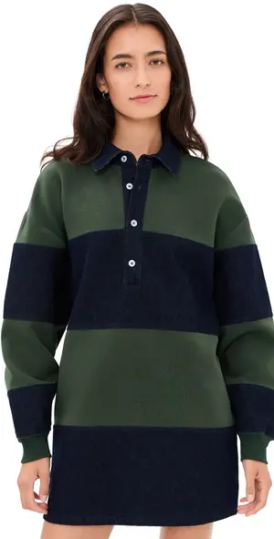 SEROYA Elaria Tunic Dress - Evergreen/atlantic