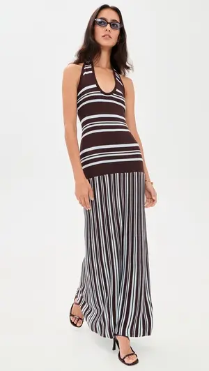 SEVEN WONDERS Suki Halter Maxi Dress