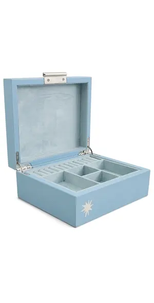 Jonathan Adler Playa Leather Jewelry Box - Blue
