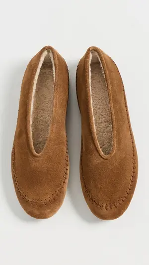 Jenni Kayne Shearling Bare Flats