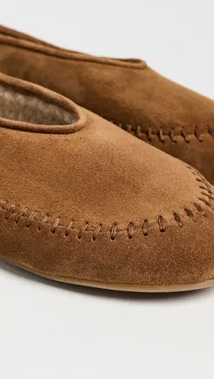 Jenni Kayne Shearling Bare Flats