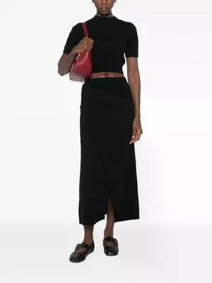 Sandro Button-embellished Crop Top