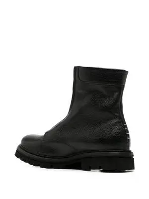 A.S.98 Front-zip Leather Boots