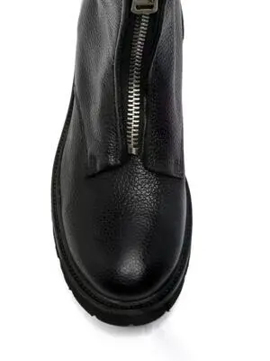 A.S.98 Front-zip Leather Boots