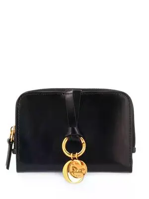 Chloé Alphabet Charm Wallet - Black