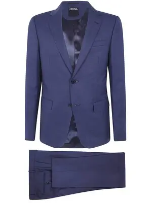 Zegna Regular Suit "z Luxury Tailoring - Blue