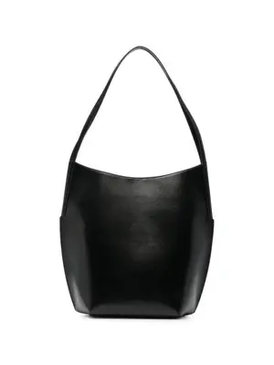 JIL SANDER Leather Tote Bag "kante - Black