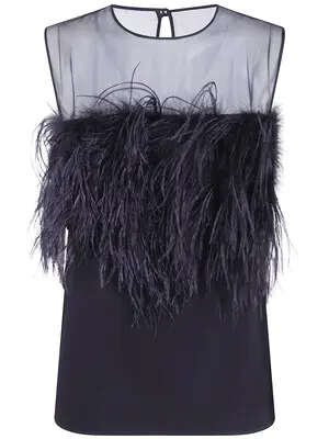 Alberta Ferretti Top Bifabric "bifabric Top - Black