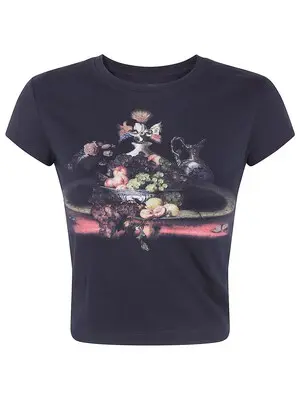 VIVIENNE WESTWOOD T-shirt "still Life Orb Baby Peru - Black