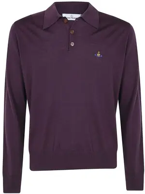 VIVIENNE WESTWOOD Long Sleeve Polo "mark