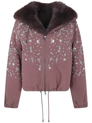 DRHOPE Canvas And Fur Jacket "soleil Bright