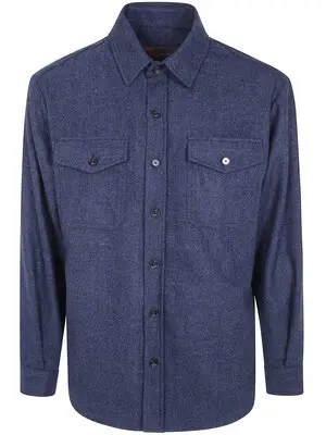 CRUNA Overshirt With Buttoned Chest Patch Pockets "osaka