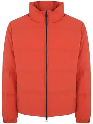 PEOPLE OF SHIBUYA Turtle Neck Full-zip Sport Jacket "tama - Red