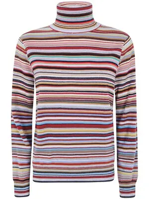 Paul Smith Roll-neck Knitted Sweater - Multi