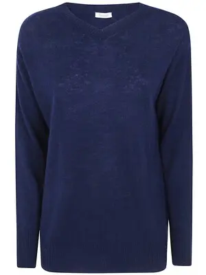 Rossopuro Sweater V-neck Over - Blue