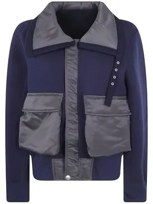 Sacai Jacket Sponge Sweat Blouson - Blue
