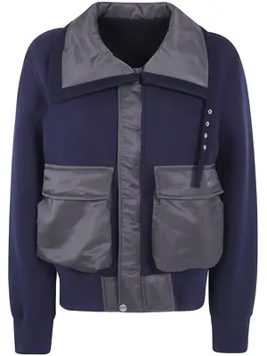 Sacai Sweat Jacket "sponge Sweat Blouson - Blue