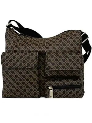 GHERARDINI Medium Pocket Satchel - Brown