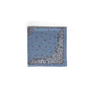 Miu Miu Printed Wool And Cashmere Scarf - Cloudy Gray