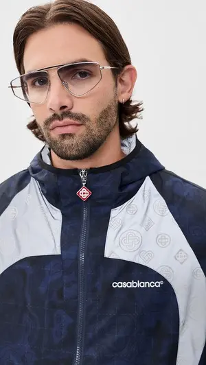 Casablanca Zip Up Hooded Jacket - Printed