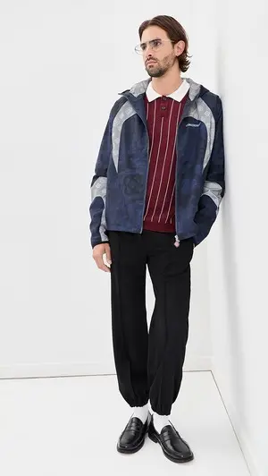 Casablanca Zip Up Hooded Jacket