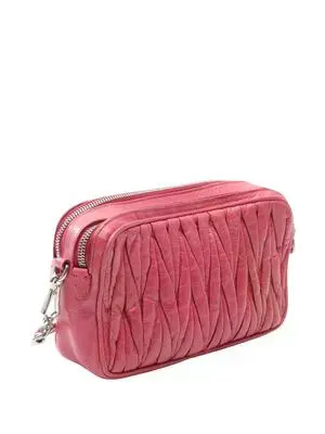 Miu Miu 2010-2026 Nappa Matelasse Double Zip Crossbody Bag