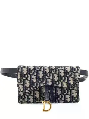 Dior Saddle Rectangular Oblique Canvas Belt Bag