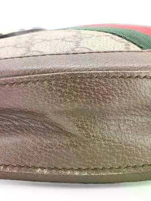 Gucci Ophidia Round Shoulder Bag Gg Coated Canvas Mini Crossbody Bag - Brown