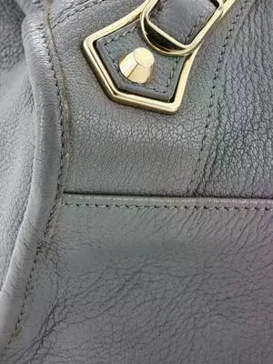 Balenciaga City Classic Metallic Edge Bag Leather Medium Satchel