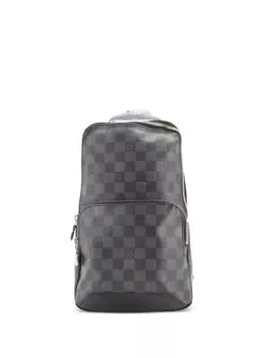 LOUIS VUITTON Avenue Sling Bag Damier Graphite Crossbody Bag - Black