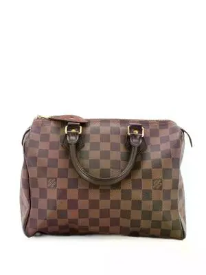 LOUIS VUITTON Speedy Handbag Damier 25 Satchel - Brown
