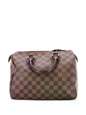 LOUIS VUITTON Speedy Handbag Damier 25 Satchel - Brown