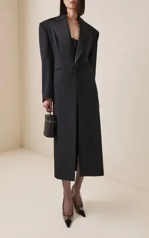 Saint Laurent Virgin-wool Single-breasted Coat